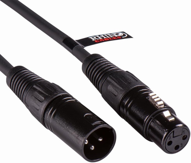 - rhinocables XLR to XLR Cable, Extension Lead for Mic, Balanced Male ...