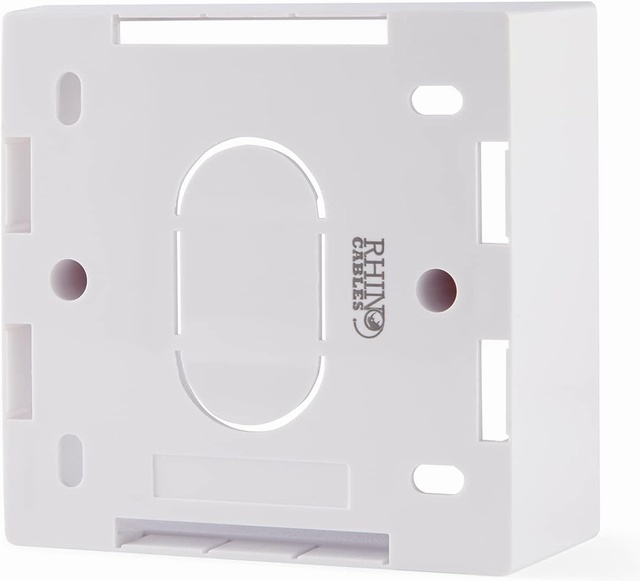 - rhinocables 45mm Ethernet Back Box for Faceplates, Fits Wall Plate ...